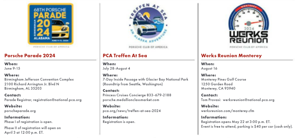 Zone Calendar – PCA Zone 10
